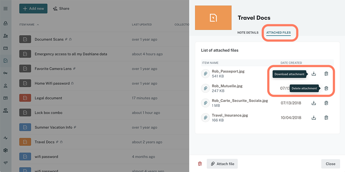 Add and manage Secure Notes in Dashlane – Dashlane