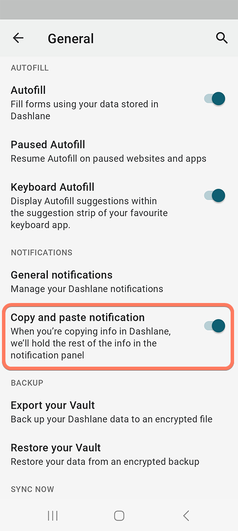 Autofill your data on Android – Dashlane