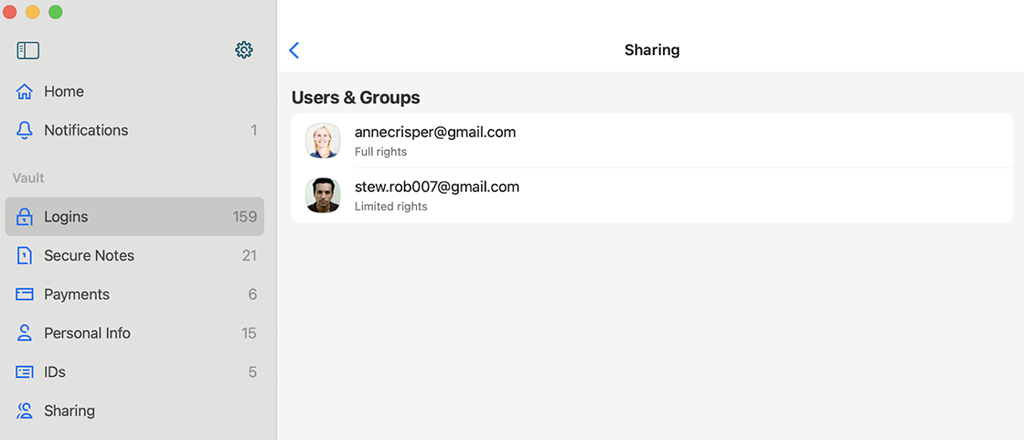 How do I find and use a login shared with me? – Dashlane