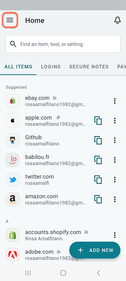 Sync your Dashlane data – Dashlane