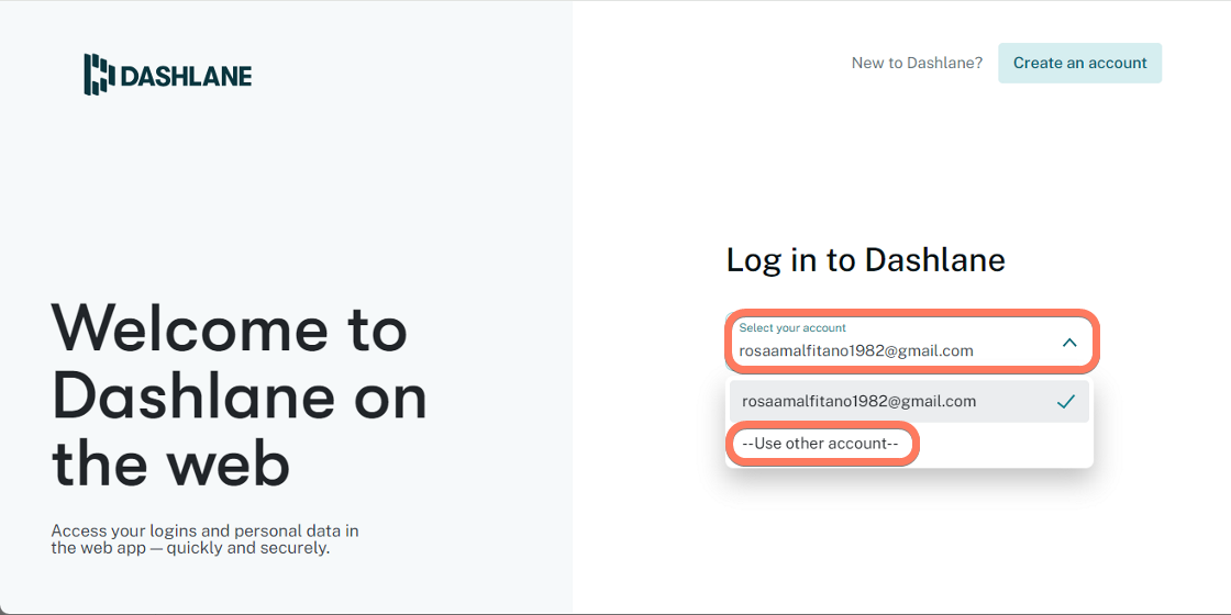 Log in to Dashlane – Dashlane