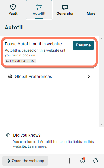 Dashlane Autofill isn't working – Dashlane