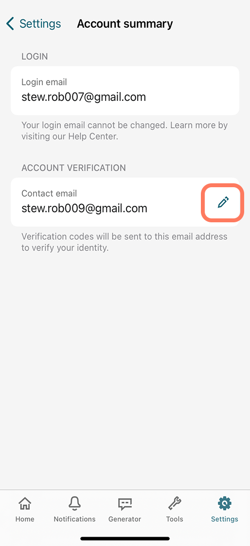 Change the email address I use to log in to Dashlane – Dashlane