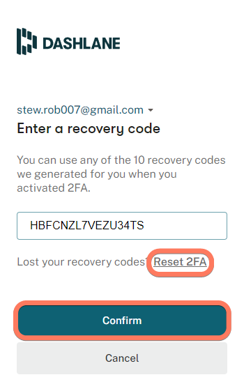 Use 2-factor authentication (2FA) to log in to your Dashlane account ...