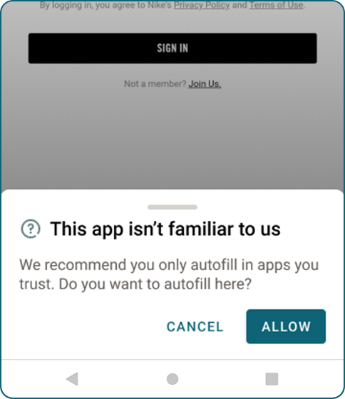 Autofill your data on Android – Dashlane