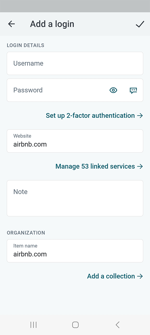 Add logins directly in the Dashlane app – Dashlane