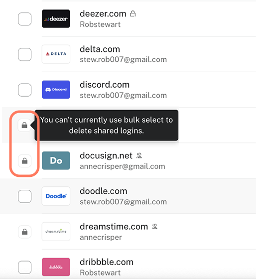 Edit and delete logins in Dashlane – Dashlane