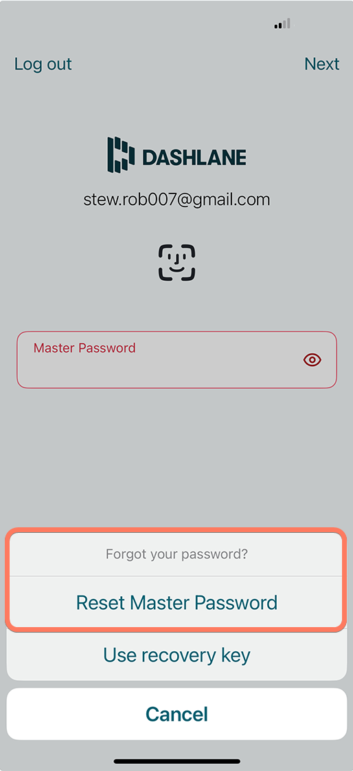 Reset your Master Password using biometric recovery on Android or ...