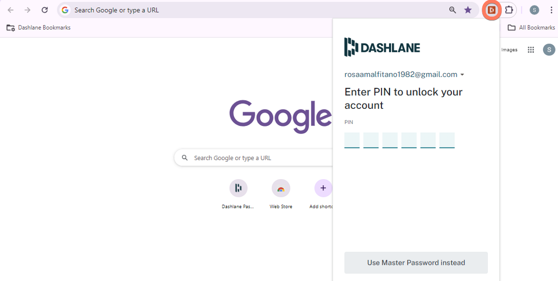 Open the web app with your PIN code, fingerprint, or security key ...