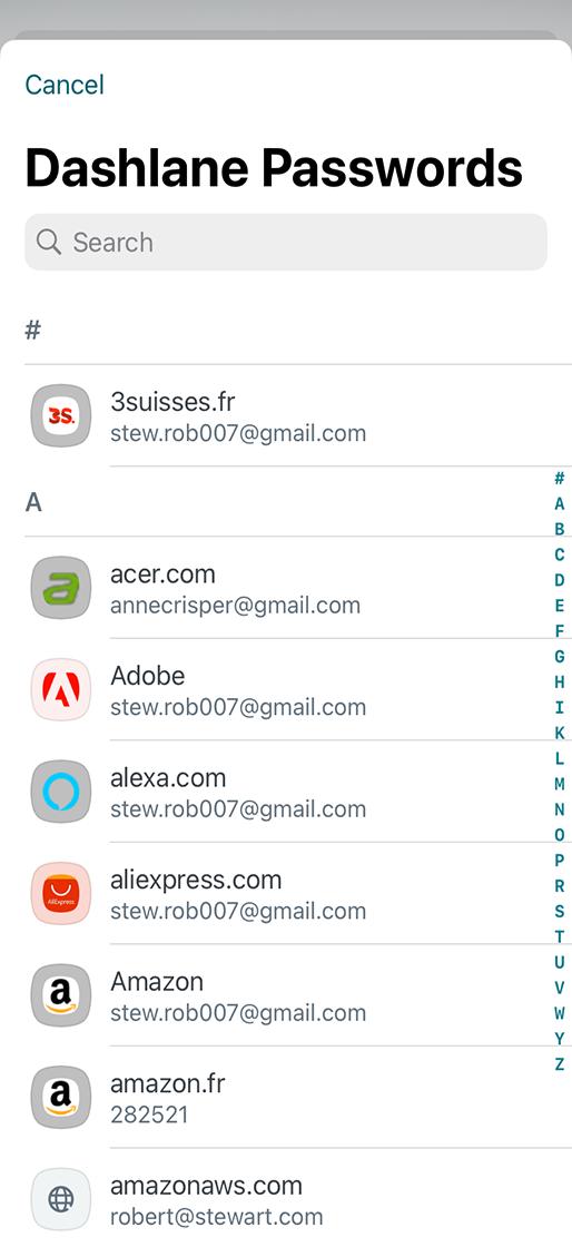 Autofill your data on your iPhone or iPad – Dashlane