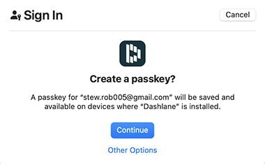 Save and manage passkeys in Dashlane – Dashlane