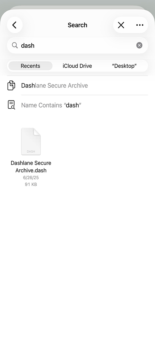 Export Dashlane data to a secure DASH file – Dashlane