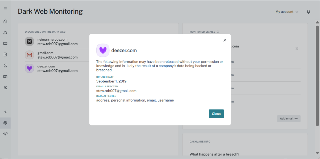 Explore Dark Web Insights on your professional plan – Dashlane