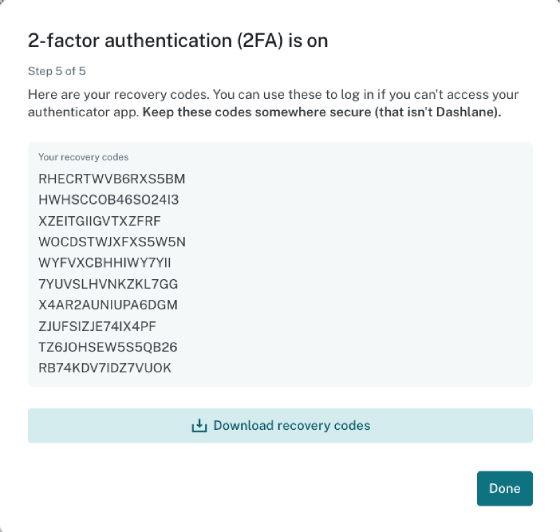 Use 2-factor authentication (2FA) to log in to your Dashlane account ...