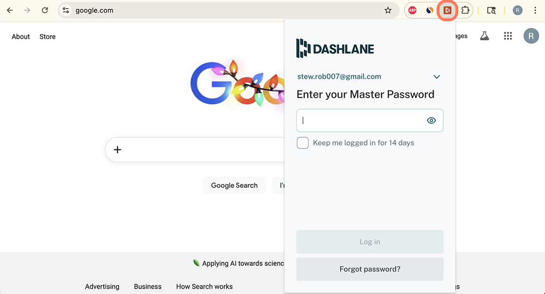 Desktop access restricted to Dashlane Smart Extension only – Dashlane